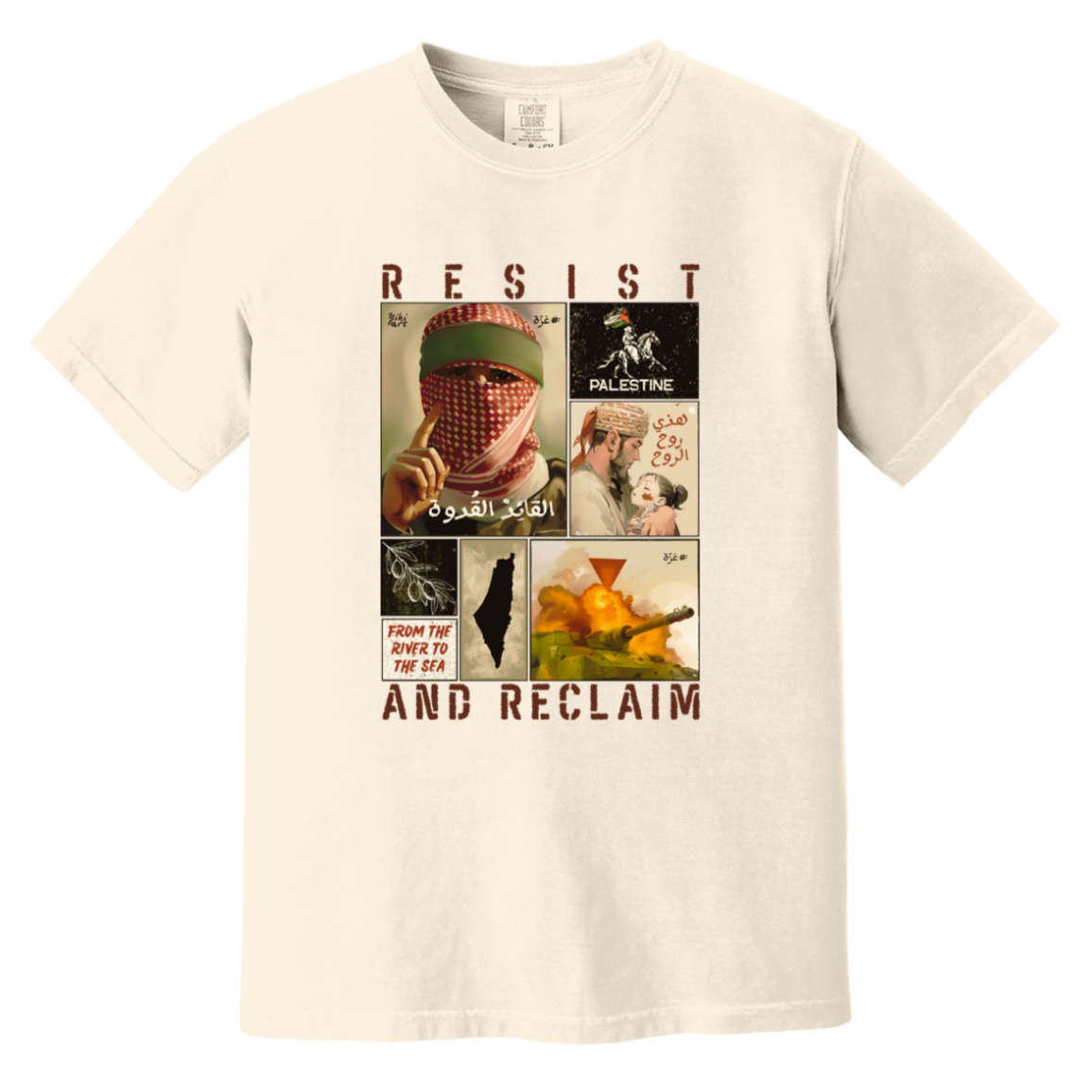 Resist and Reclaim Original Collage Tshirt – Righteous Rage Brand